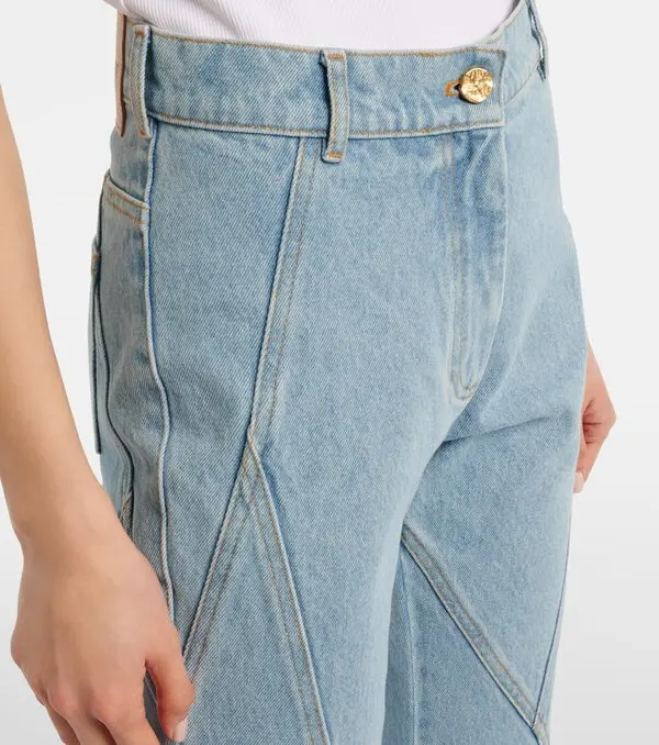 Nina Ricci Flared Cotton Jeans