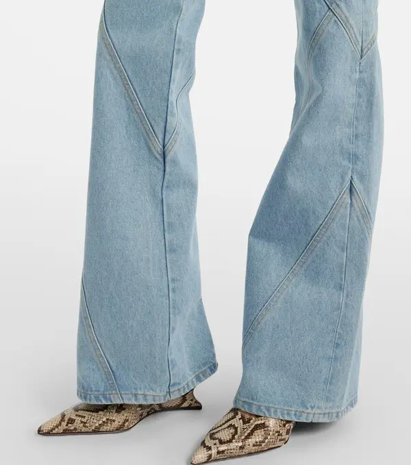 Nina Ricci Flared Cotton Jeans
