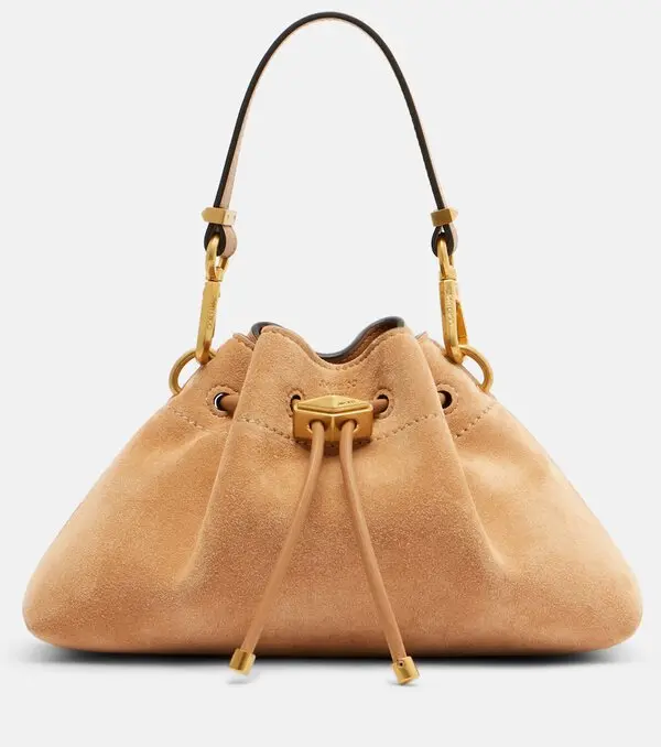 JIMMY CHOO Small Suede Tote Bag - Beige