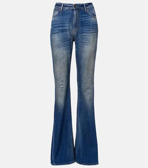 Acne Studios Distressed Flared Jeans
