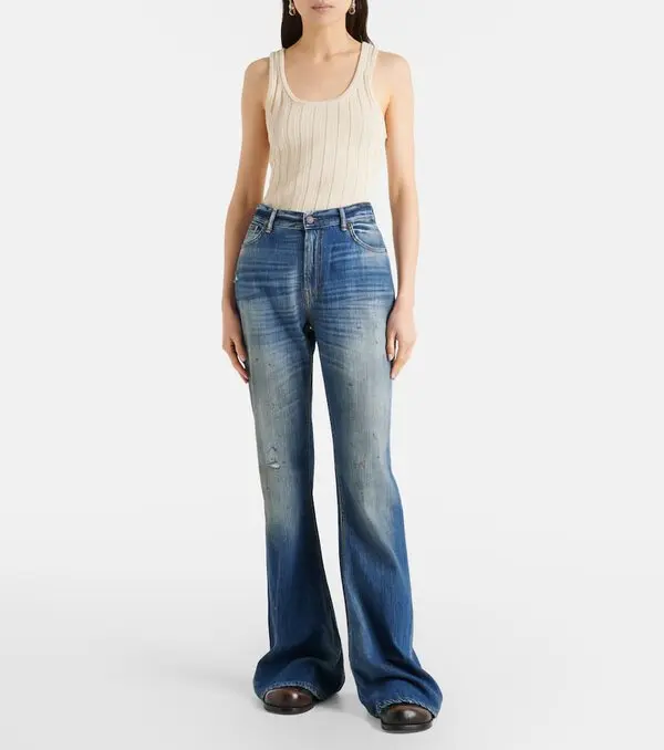 Acne Studios Distressed Flared Jeans