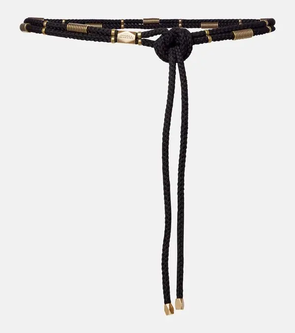 Isabel Marant Sayka Braided Belt - Black