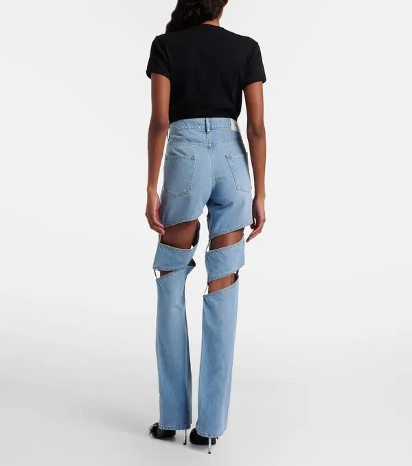 Coperni Spiral Straight Leg Jeans