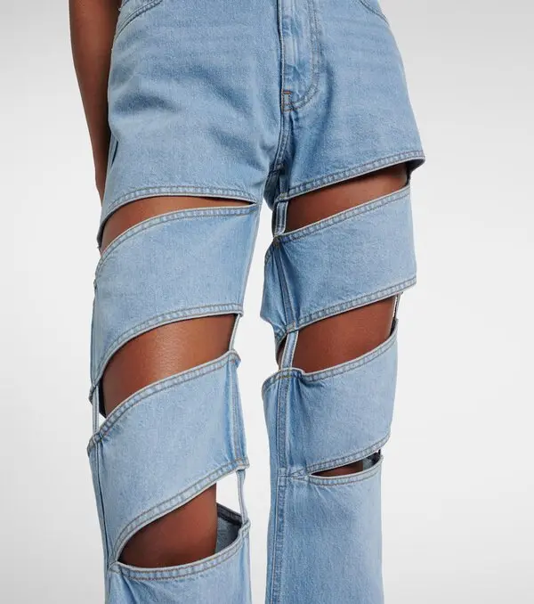 Coperni Spiral Straight Leg Jeans