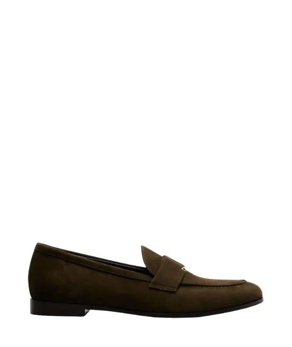 Max Mara Embellished Suede Loafers