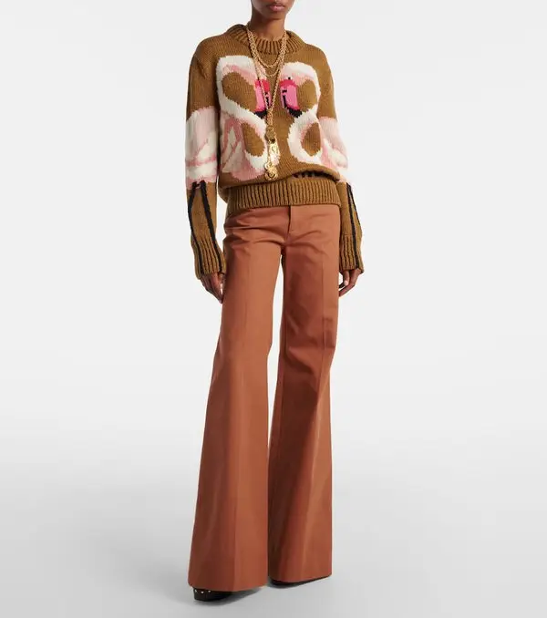 Chloé Wool Jacquard Sweater - Multicoloured