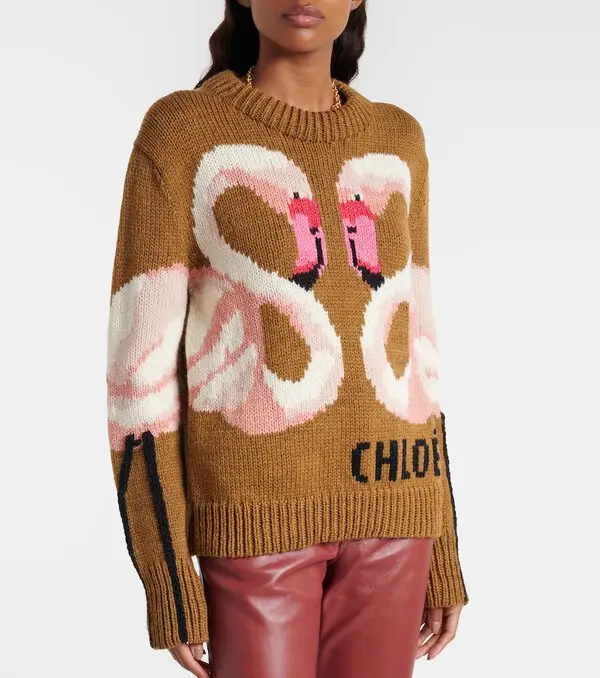 Chloé Wool Jacquard Sweater