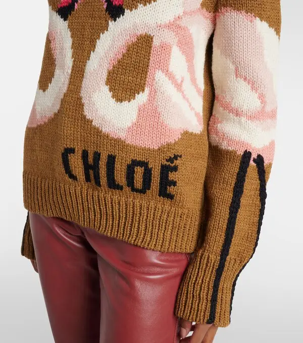 Chloé Wool Jacquard Sweater