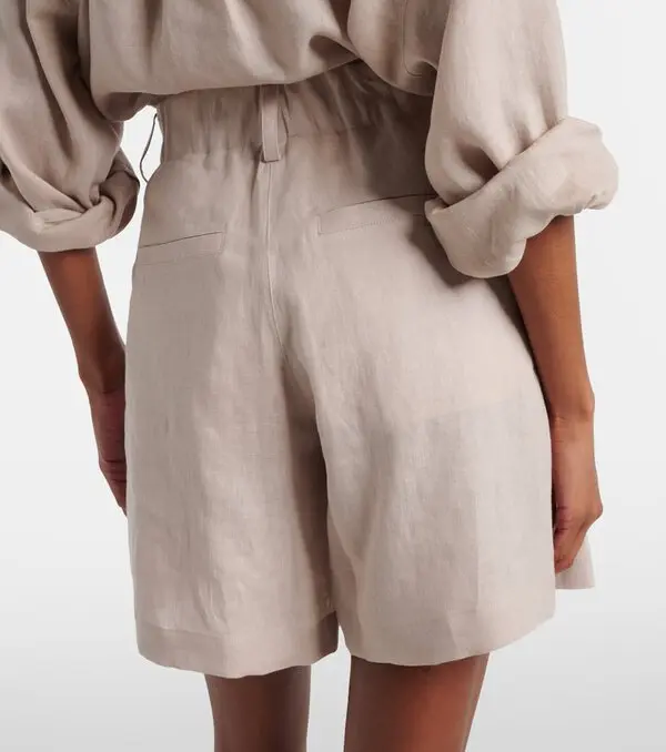 Brunello Cucinelli Linen Shorts - Beige