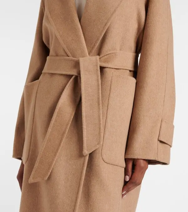Max Mara Belted Camel Hair Coat - Beige