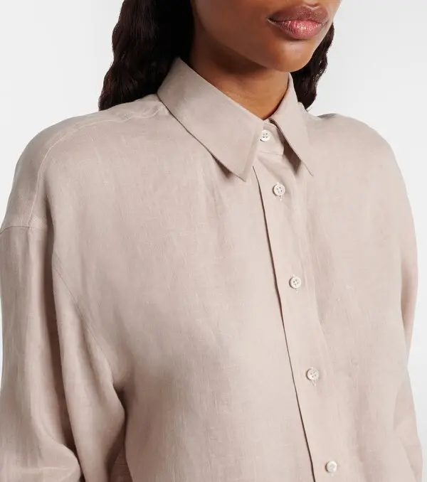 Brunello Cucinelli Linen Button Down Shirt