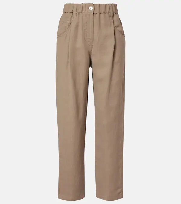 Brunello Cucinelli Tapered Pants - Beige