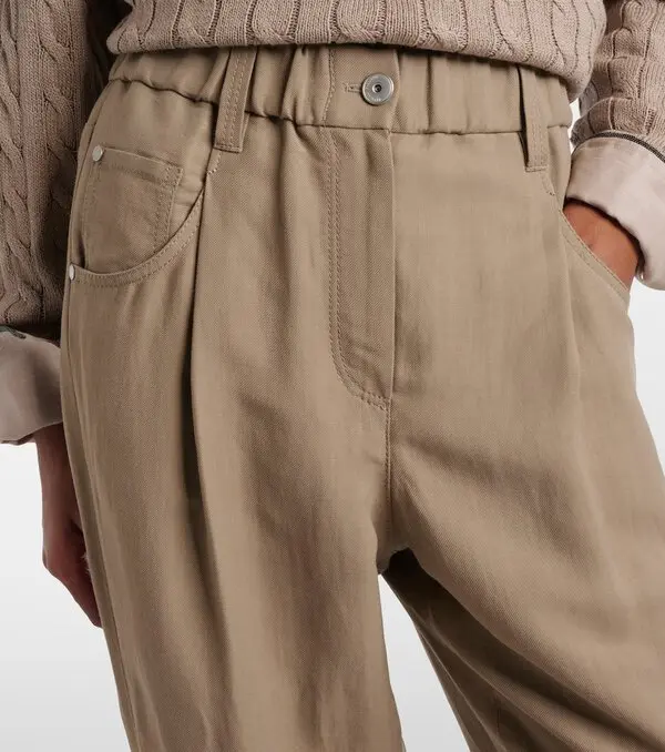 Brunello Cucinelli Tapered Pants - Beige