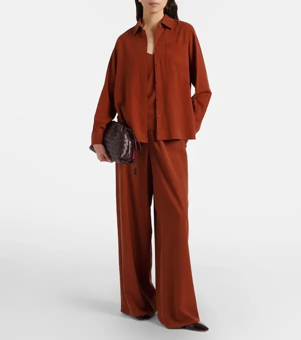 Max Mara Silk Top - Brown