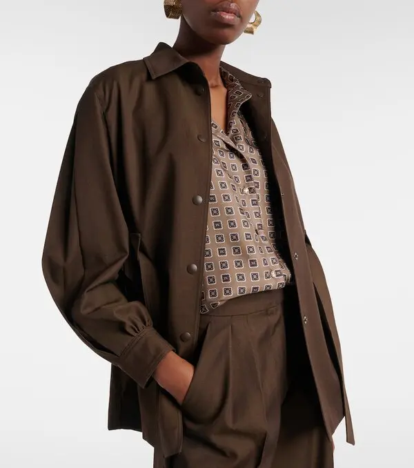 Max Mara Belted Virgin Wool Blazer