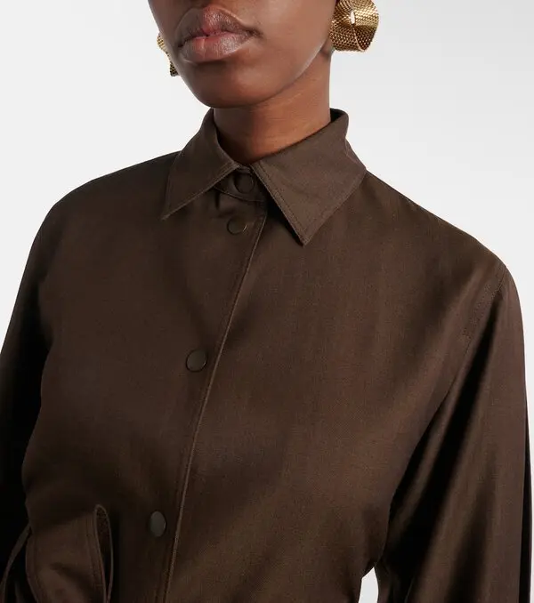 Max Mara Belted Virgin Wool Blazer