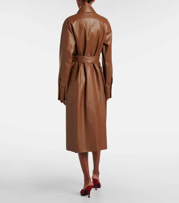 JOSEPH Okabe Leather Coat