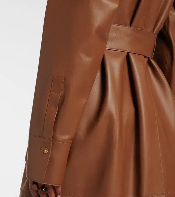 JOSEPH Okabe Leather Coat