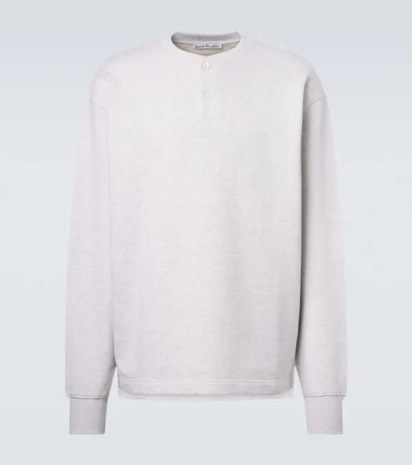 Acne Studios Logo Embroidered Cotton-blend Sweatshirt