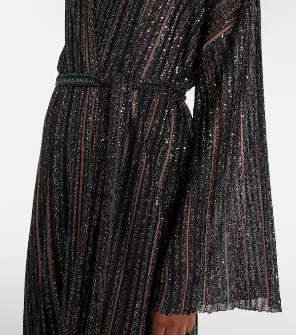 Missoni Chevron Lamé Cardigan
