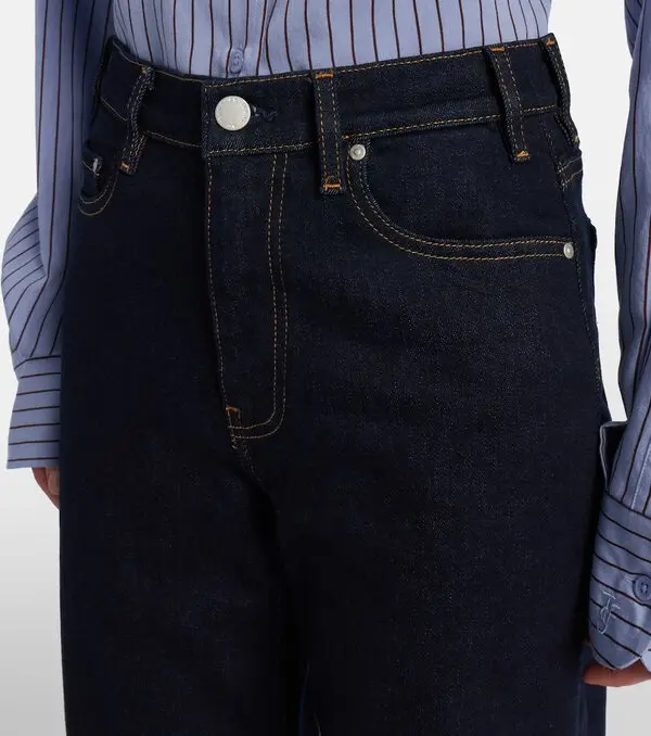 Ag Baggy Wide-leg Jeans - Black