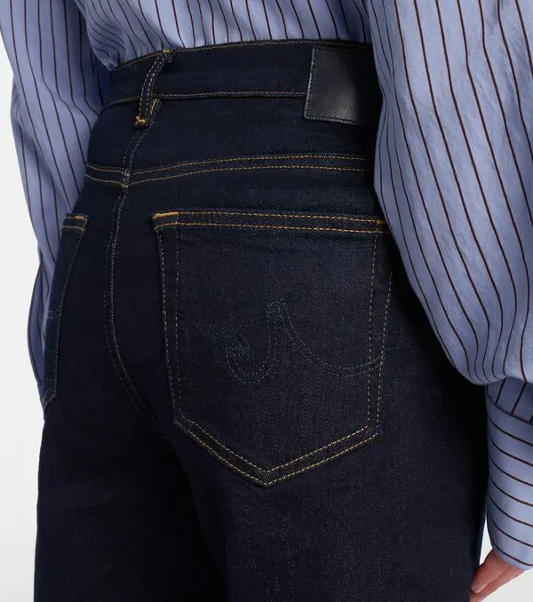 Ag Baggy Wide-leg Jeans - Black