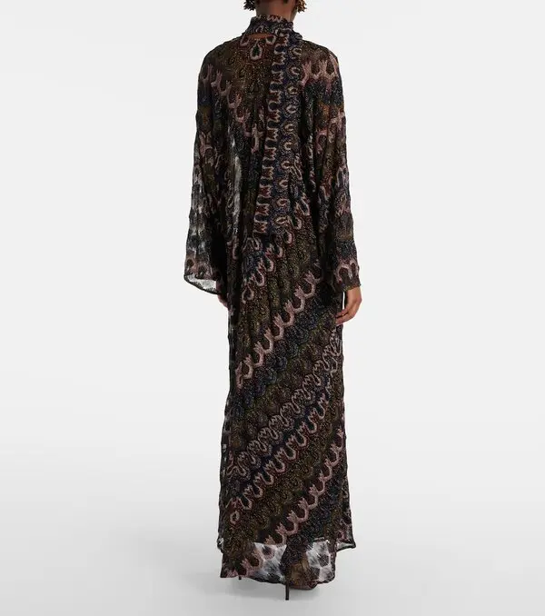Missoni Chevron Lamé Maxi Dress