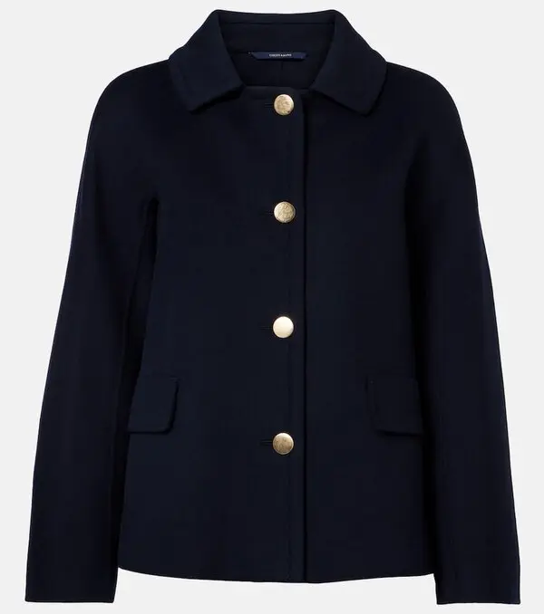 Max Mara Grazia Virgin Wool Jacket - Blue
