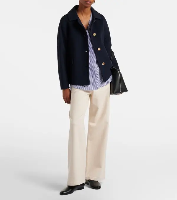 Max Mara Grazia Virgin Wool Jacket - Blue