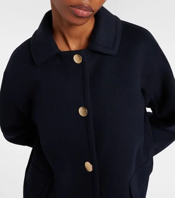 Max Mara Grazia Virgin Wool Jacket - Blue