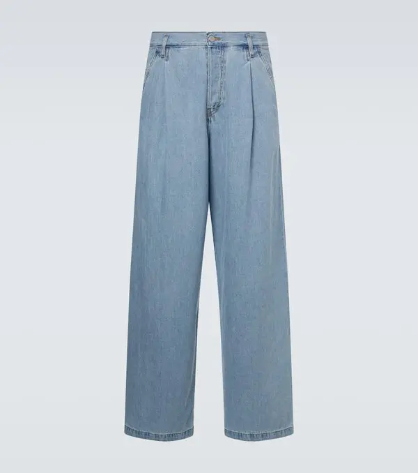 Dries Van Noten Penning High-rise Wide-leg Jeans - Blue