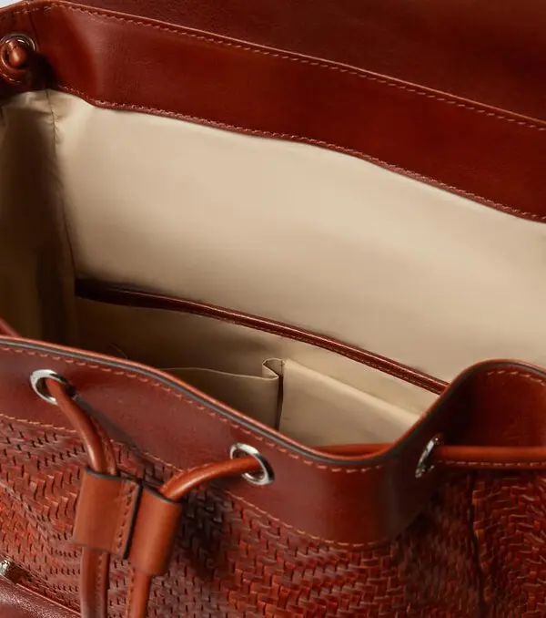 Brunello Cucinelli City Leather Backpack - Brown