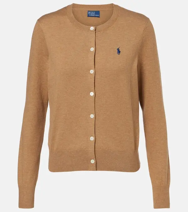 Polo Ralph Lauren Cotton-blend Cardigan - Beige