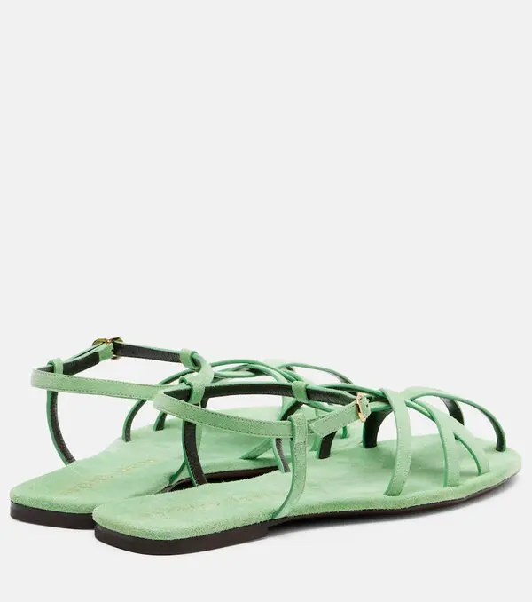 HERBERT LEVINE The Catch Suede Sandals - Green