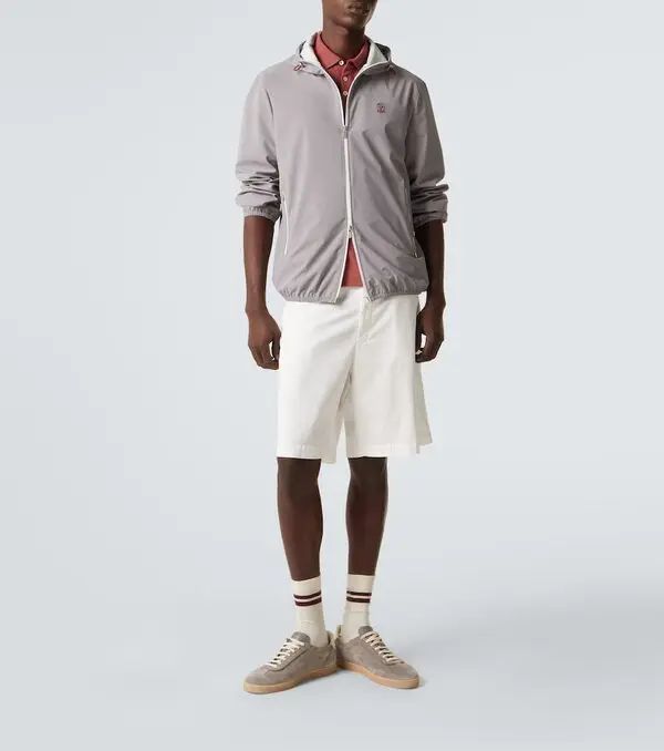 Brunello Cucinelli Logo Jacket - Grey