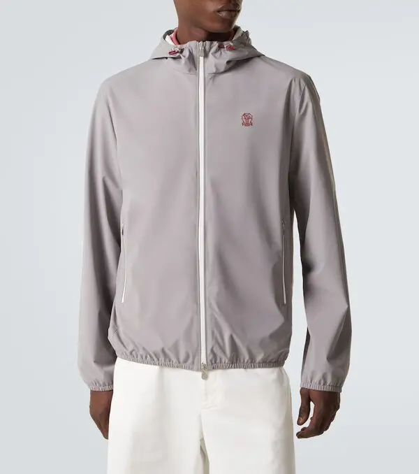 Brunello Cucinelli Logo Jacket - Grey