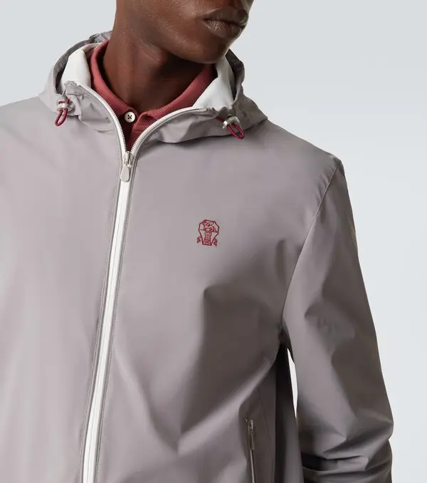 Brunello Cucinelli Logo Jacket - Grey