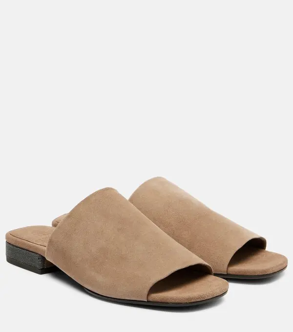 Brunello Cucinelli Suede Sandals