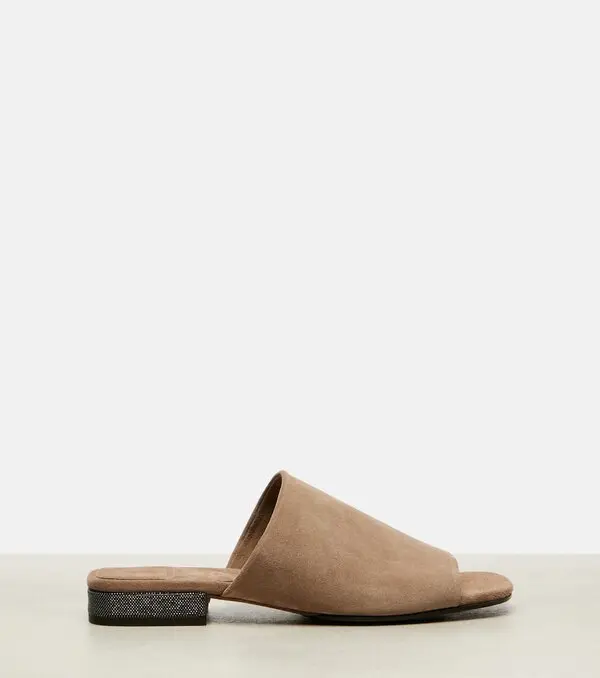 Brunello Cucinelli Suede Sandals