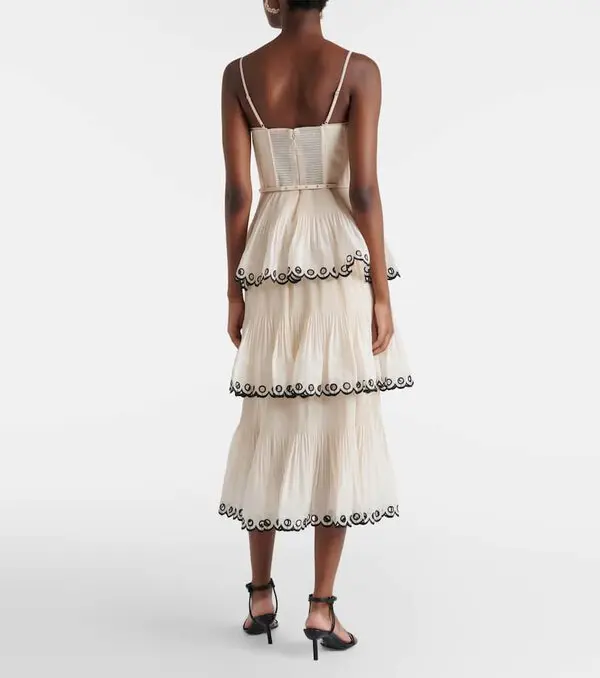 Zimmermann Embroidered Bustier Dress