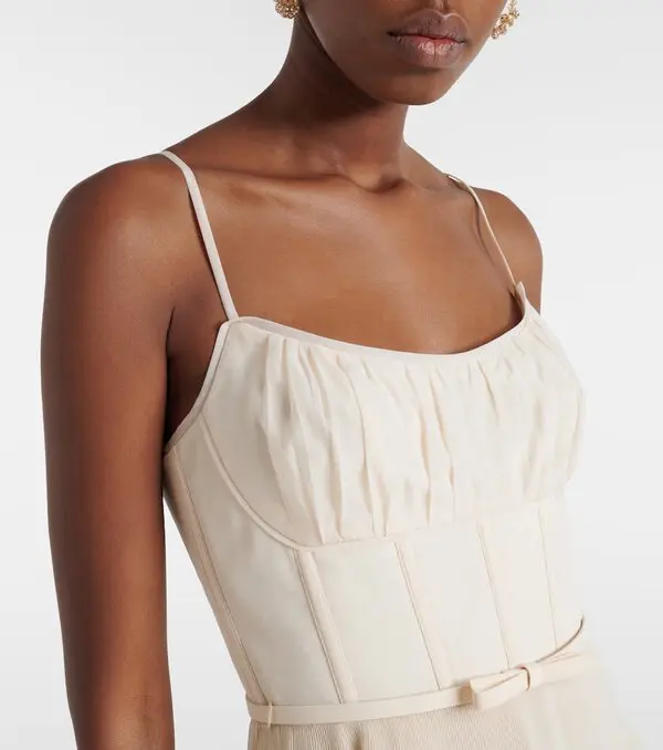 Zimmermann Embroidered Bustier Dress