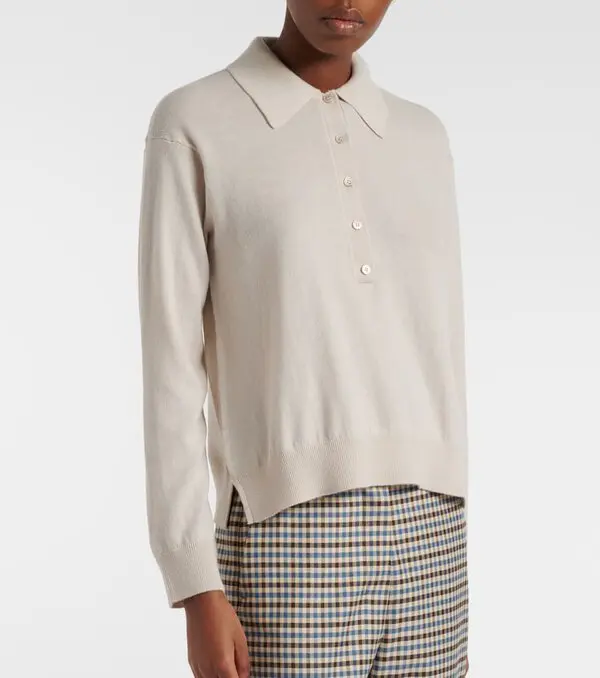 Max Mara Frisia Wool Polo Sweater - Beige