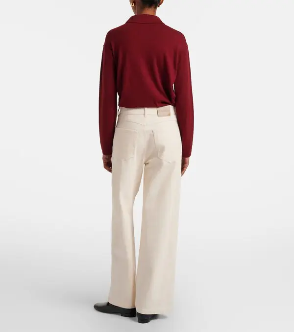 Max Mara Zarina Wide-leg Jeans - White