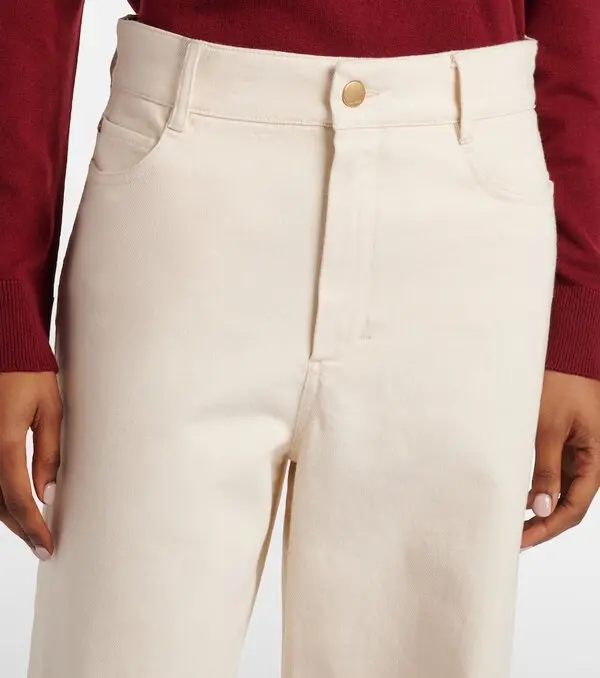 Max Mara Zarina Wide-leg Jeans - White