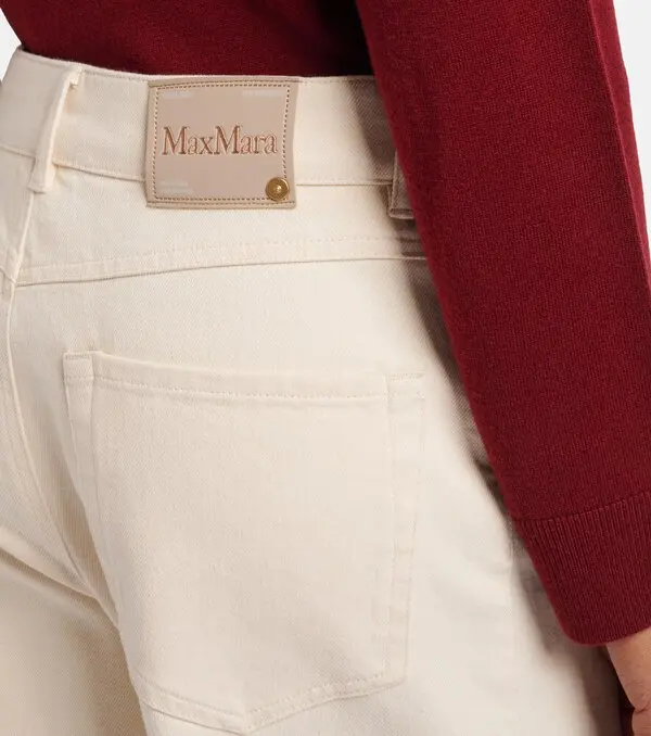 Max Mara Zarina Wide-leg Jeans - White