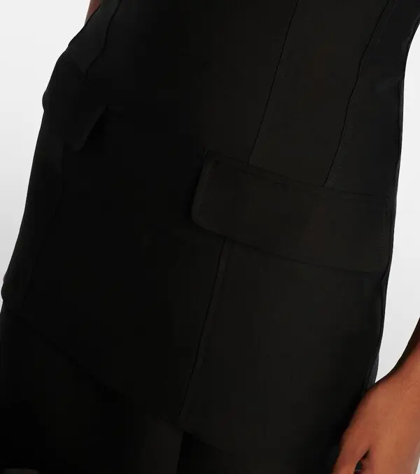 TOTEME Wool And Silk Crêpe Top - Black