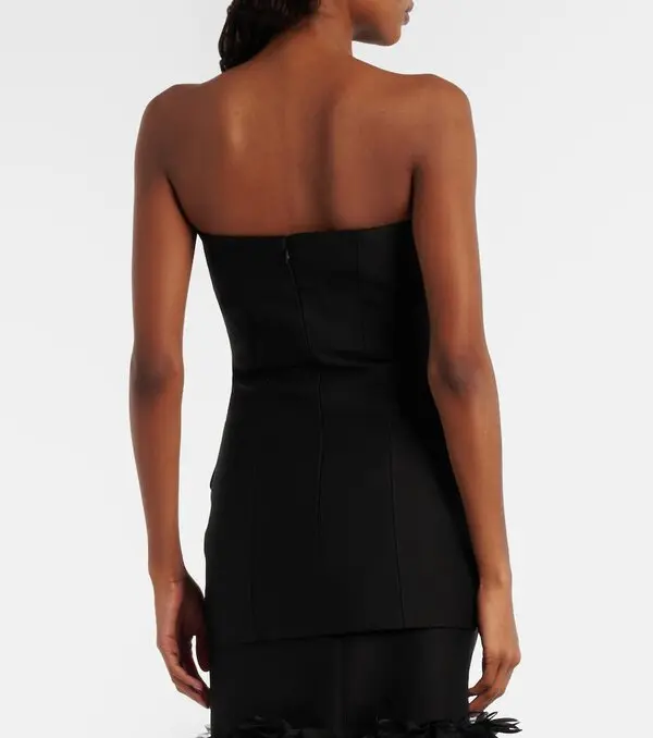TOTEME Wool And Silk Crêpe Top - Black
