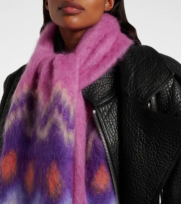 Isabel Marant Amanie Fringed Scarf - Pink