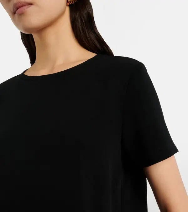 Max Mara Rebecca Satin T-shirt - Black