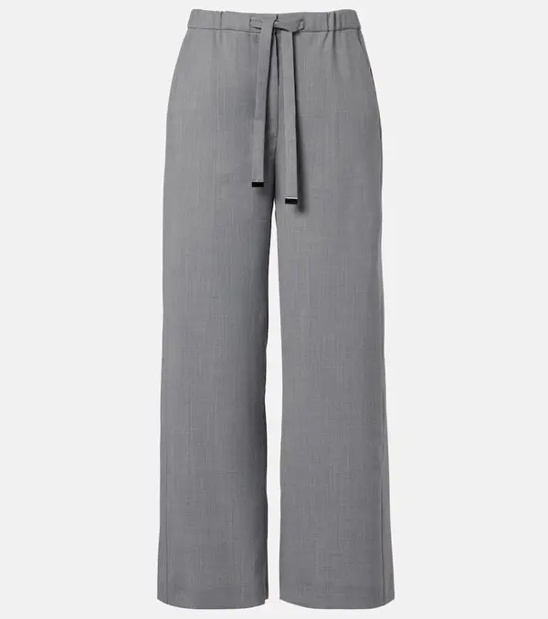 Max Mara Baia Wool-blend Wide-leg Pants